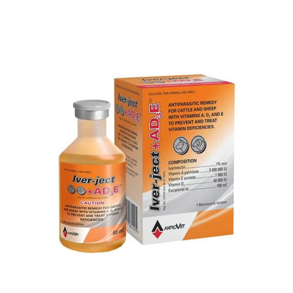 ANTROVET IVER-JECT + AD3E 500ML – bkbonline