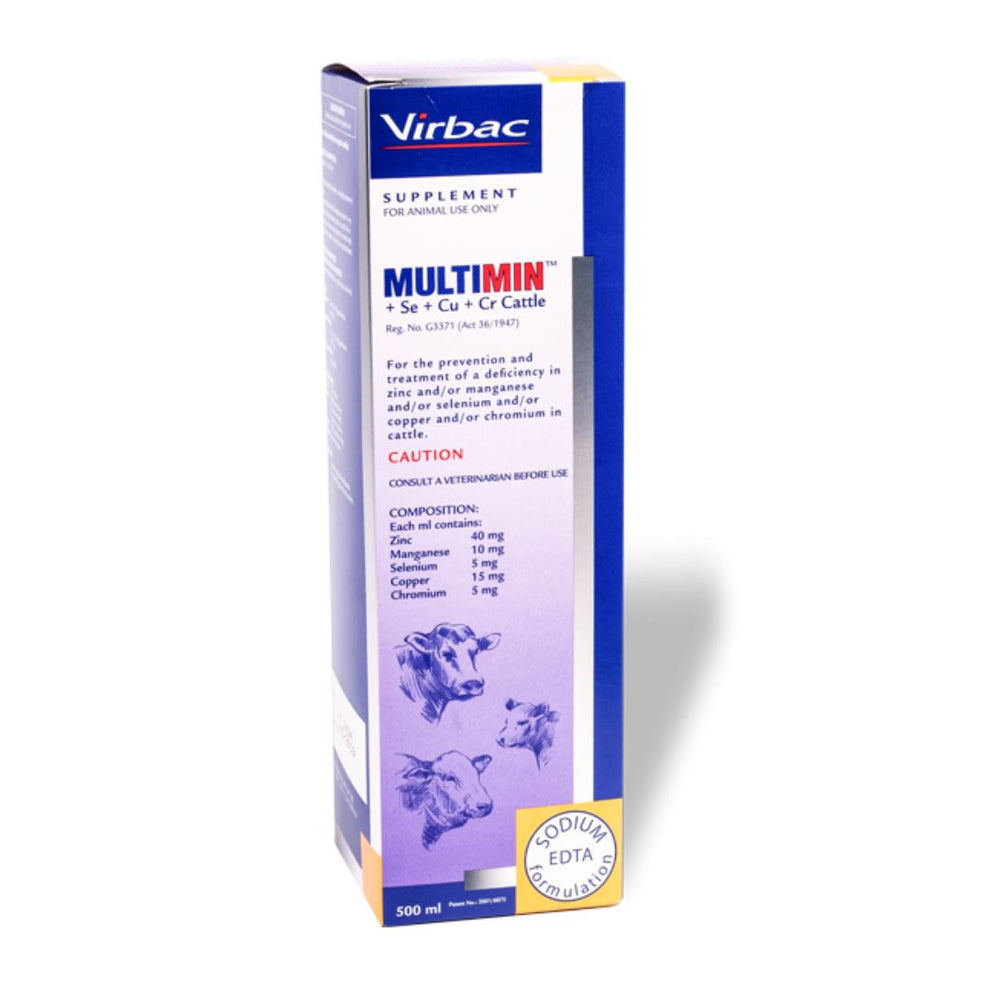 Virbac Multimin Se Cu+Cr 500ml – Livestock Mineral Supplement | BKB ...